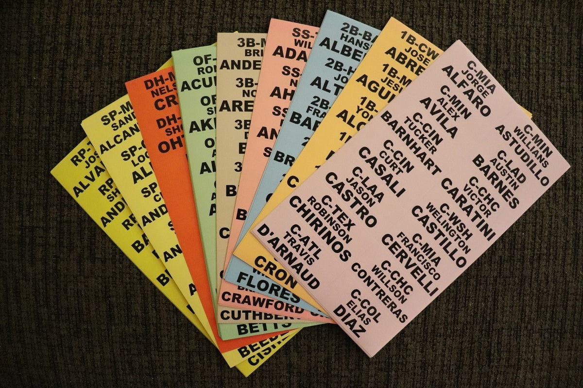 Fantasy Baseball Player Labels Only – FJ Fantasy Sports